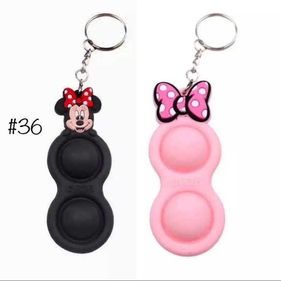 Disney | Accessories | 2 New Minnie Mouse Bow Simple Dimple Fidget ...